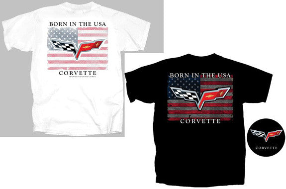 C6 Corvette T-shirt - Born in the USA – National Corvette Owners ...