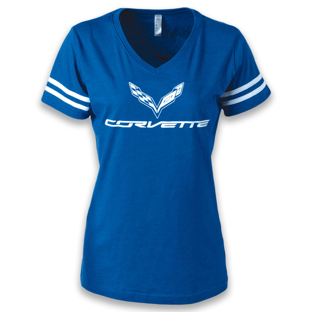 C7 Corvette Ladies Football Jersey Tee – National Corvette Owners ...